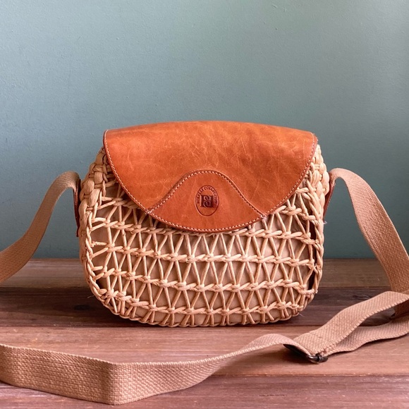 Borelli Collection | Bags | Vintage Borelli Collection Leather Woven ...